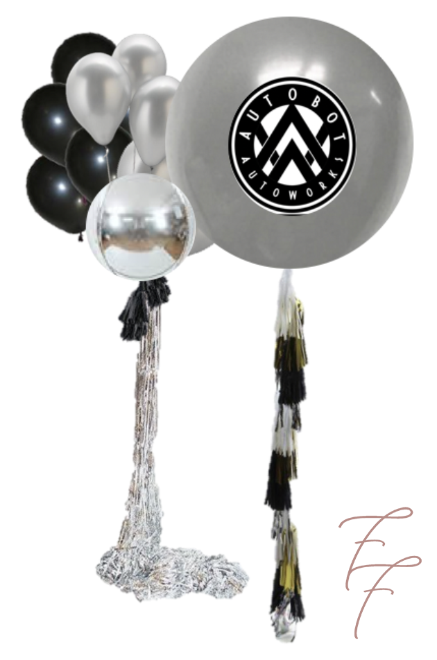Mr. Autobot Balloon Cluster – Flourish and Frills